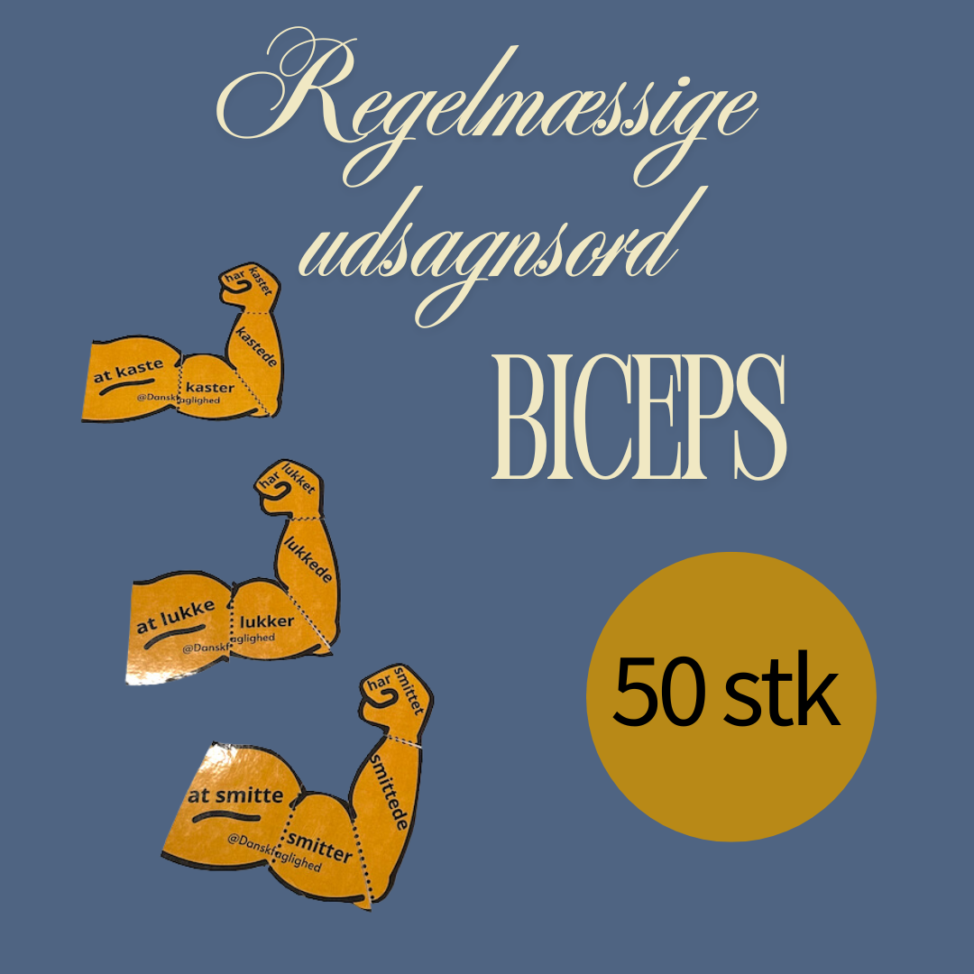 Bøjning af regelmæssige udsagnsord - biceps - Danskfaglighed
