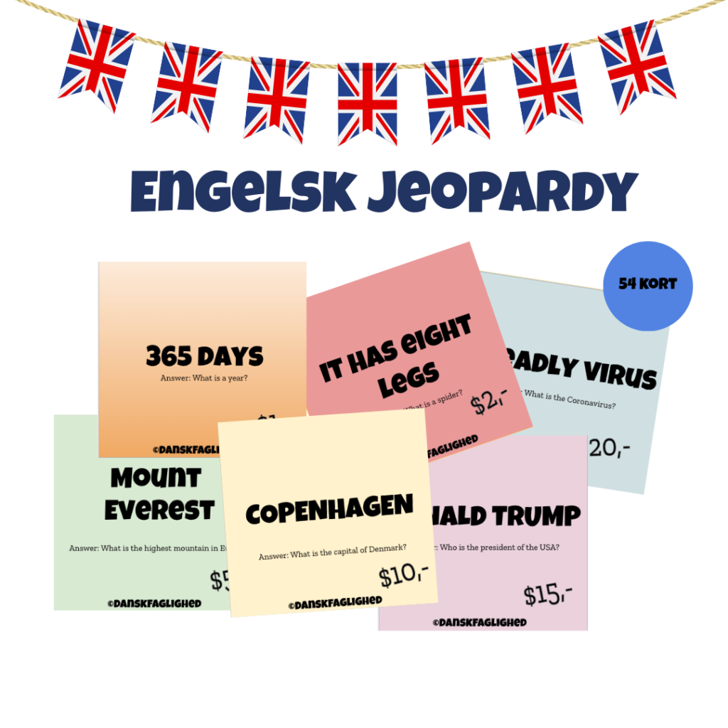 Engelsk Jeopardy - Danskfaglighed